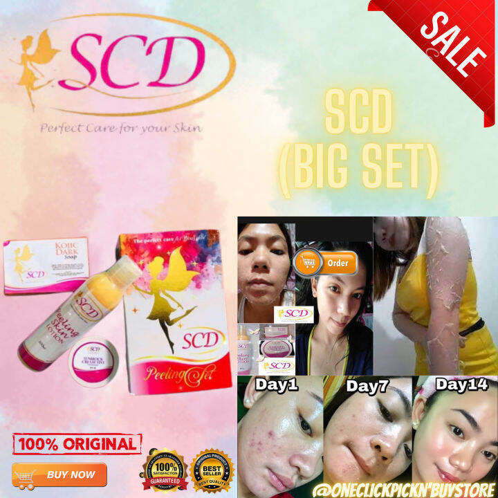 SCD BIG SET ORIGINAL - pampakinis pampaputi safe na pampaputi ng balat ...