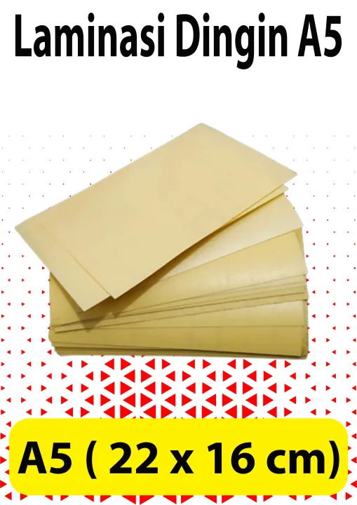 ( isi 10 lembar )Sticker Laminasi Laminating Dingin Glossy Doff Matte ...