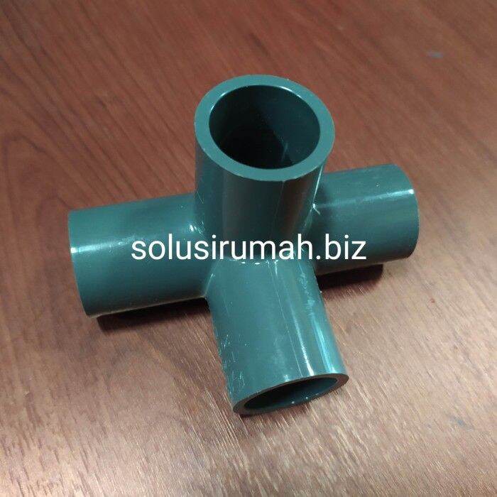 KRES CROSS 3/4 PVC SIKU RAK ¾" PARALON PLASTIK 4 LUBANG SAMBUNGAN ...