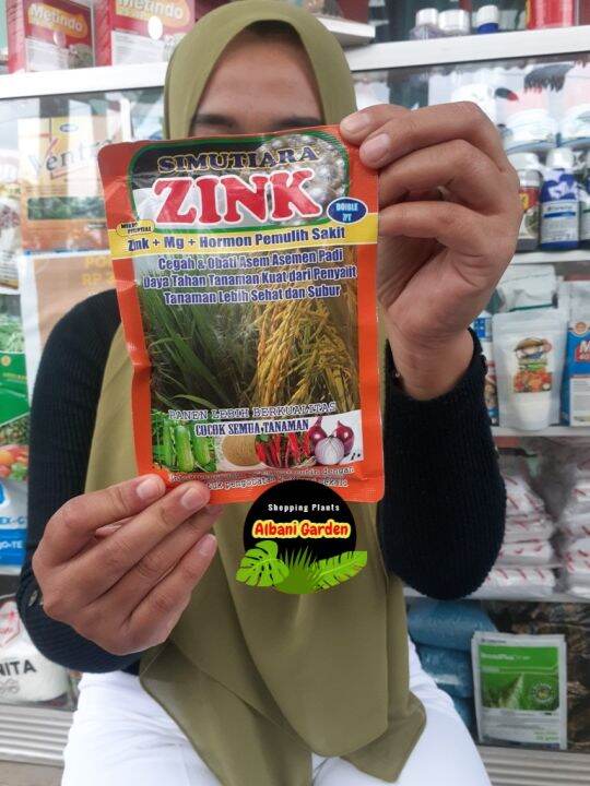 Simutiara Zink + Mg Hormon Pemulih Sakit Tanaman Double ZPT 150 Gram ...