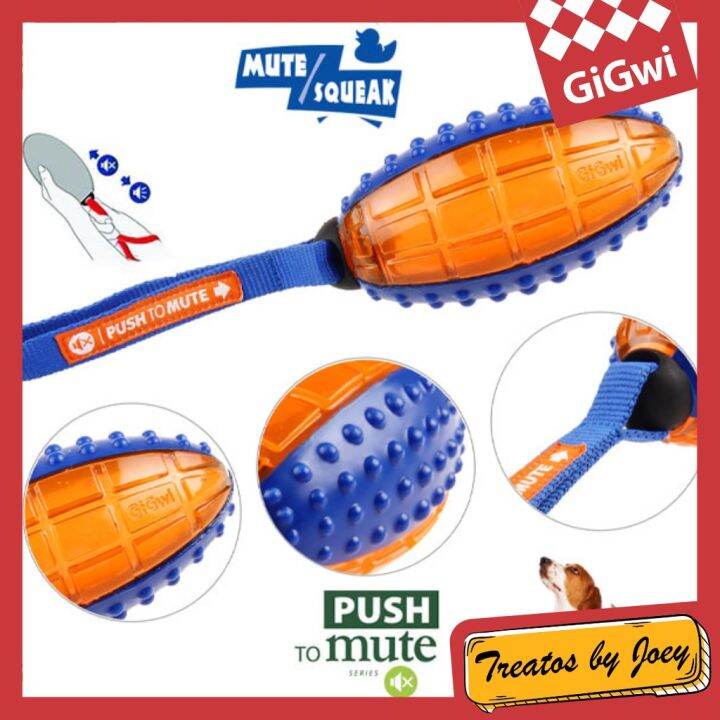 GiGwi Push to Mute Dog Ball Fetch Catch Toy | Lazada PH