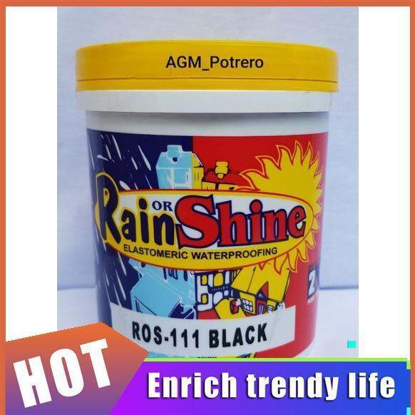 RAIN OR SHINE ELASTOMERIC WATERPROOFING ROS - 111 BLACK ( LITER ...