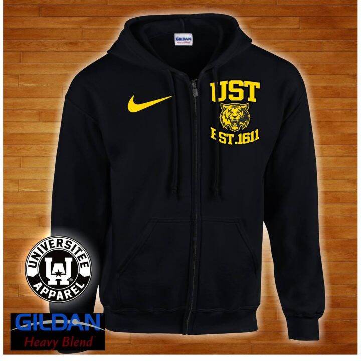 Gildan Brand UST Tiger Hoodie Jacket with zip University of Santo Tomas ...