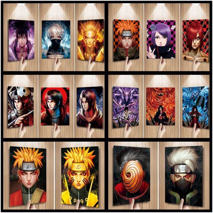 {Home poster} NARUTO 3D Lenticular Flip Picture Wall Decor Printing ...