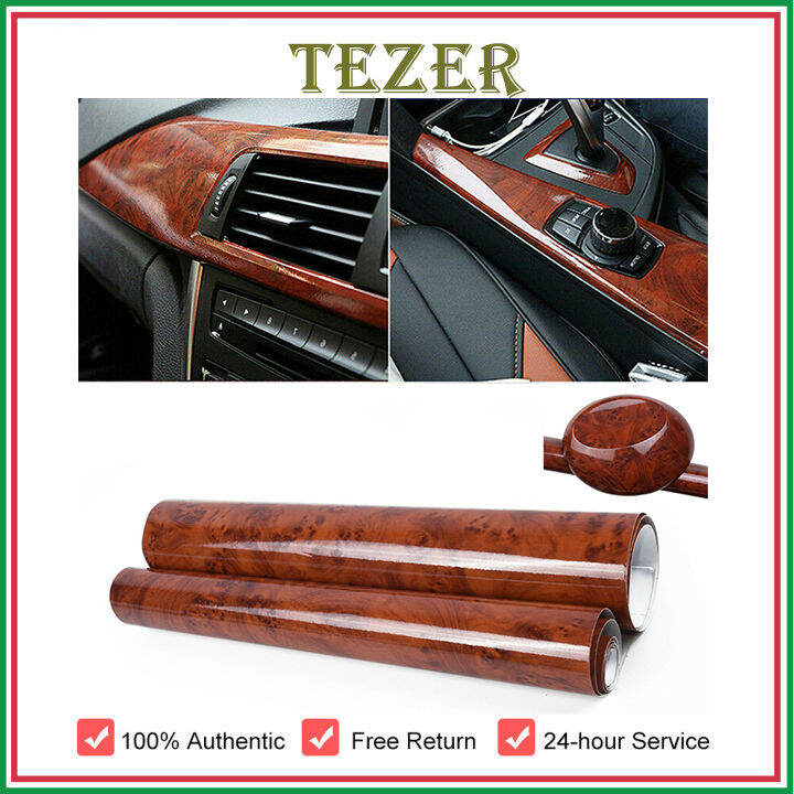 TEZER 30/40 × 100cm Car Sticker waterproof High Glossy Sticker Car ...
