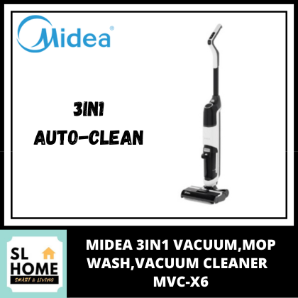 MIDEA MVC-X6 3IN1 FUNCTION VACUUM , MOP , WASH VACUUM CLEANER | Lazada