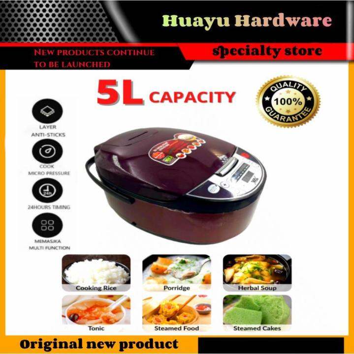 VIA Smart Rice Cooker 5L Standard Big Capacity Original Non Stick Electric Cooker | Lazada PH