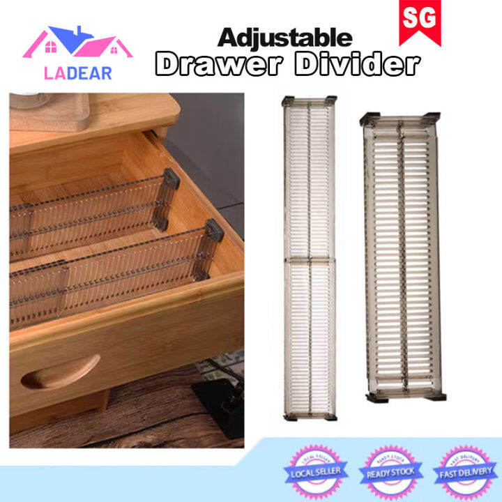 {SG} Adjustable Drawer Divider Organiser Separators Clapboard Drawer ...
