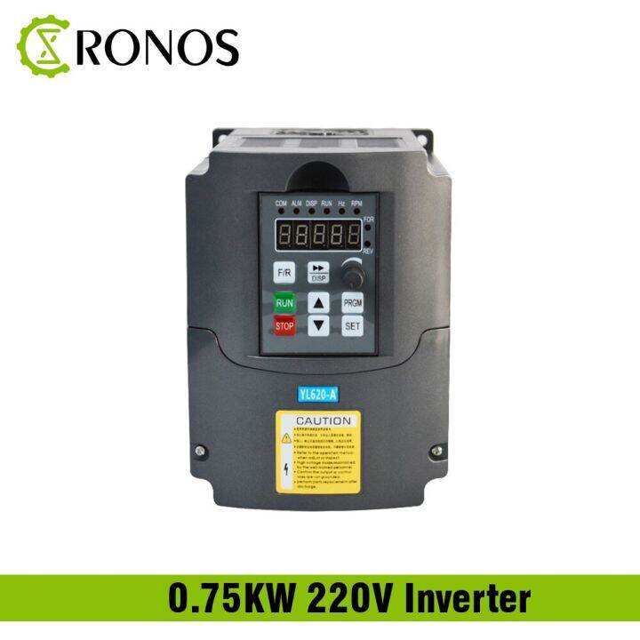 220V 0.75KW Single Phase input and 3 Phase Output Frequency Converter / Adjustable Speed Drive ...
