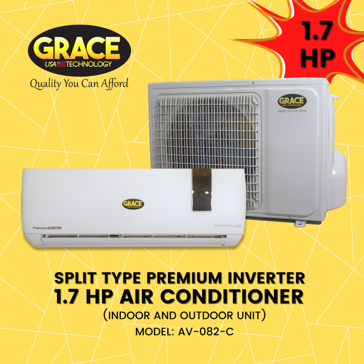 Split Type Premium Inverter 1.7HP AIR-CONDITIONER (Indoor and Outdoor ...