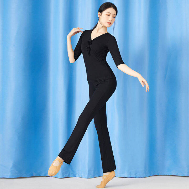 Modal Modern Dance Clothes ผู้หญิงฤดูใบไม้ผลิฤดูร้อนผู้ใหญ่ Latina ...