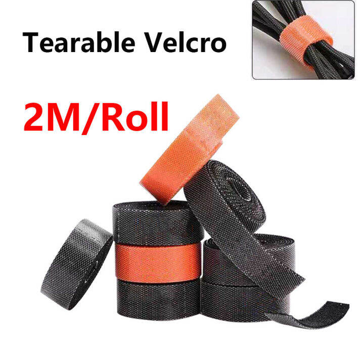 [Ready Stock]2Meters/Roll Tearable Velcro Strap 15MM Repeated Use For ...