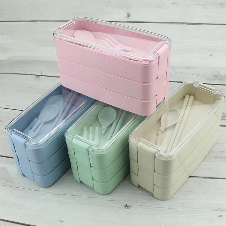 Classic Japanese Bento Box 3 Tier Bento Box Portable Picnic Fruit ...