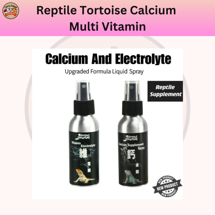 Reptile Tortoise Calcium Multi Vitamin reptile electrolyte Spray ...