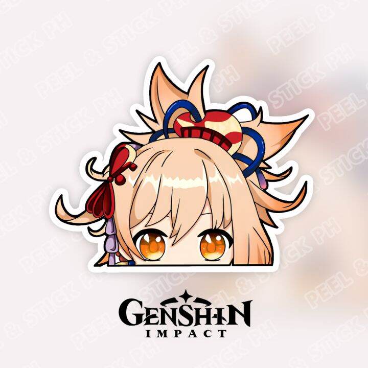 Yoimiya Genshin Impact Peeker Vinyl Sticker | Lazada PH