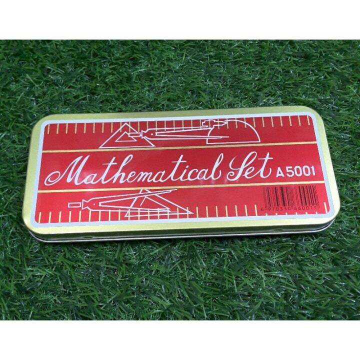 ชุดเรขาคณิต ชุดวงเวียนกล่องเหล็ก A5001ไม้บรรทัดเลขาคณิต ชุดเครื่องเขียน ...