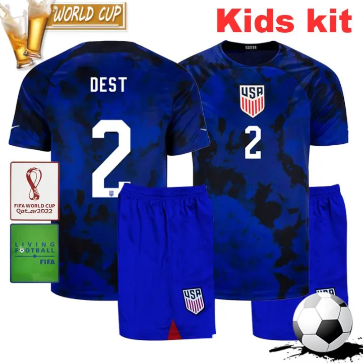 Kids kit U.S. national team away soccer Jersey 2022 2023 World Cup ...