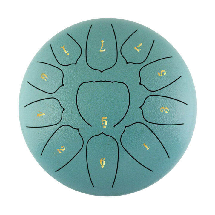 6 Inch Steel Tongue Drum 11 Notes Handpan Drum with Drum Mallet Finger ...