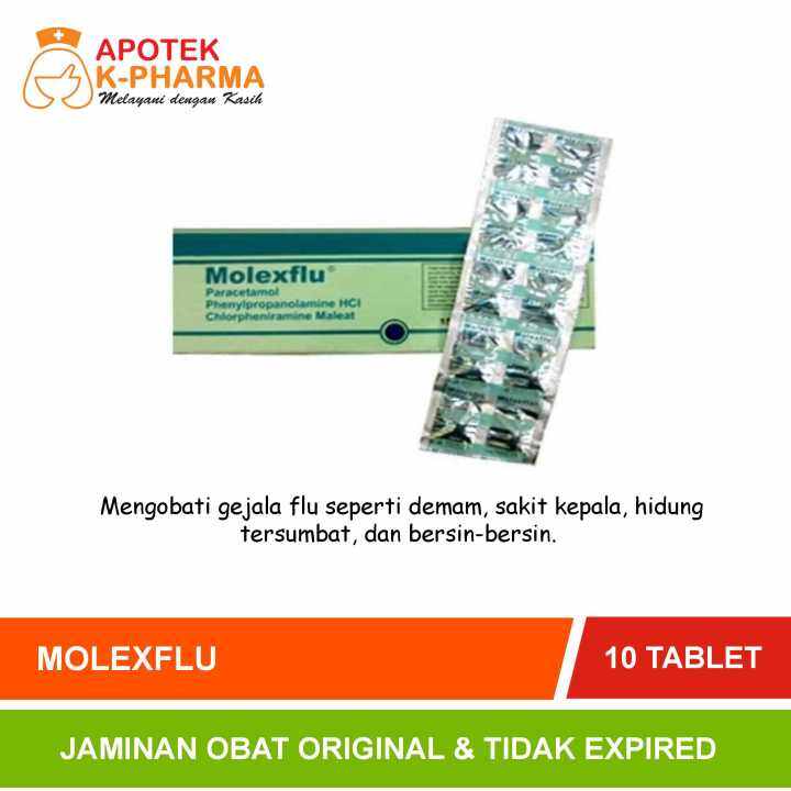 Molexflu Strip Isi 10 Tablet Obat Original Molex | Lazada Indonesia