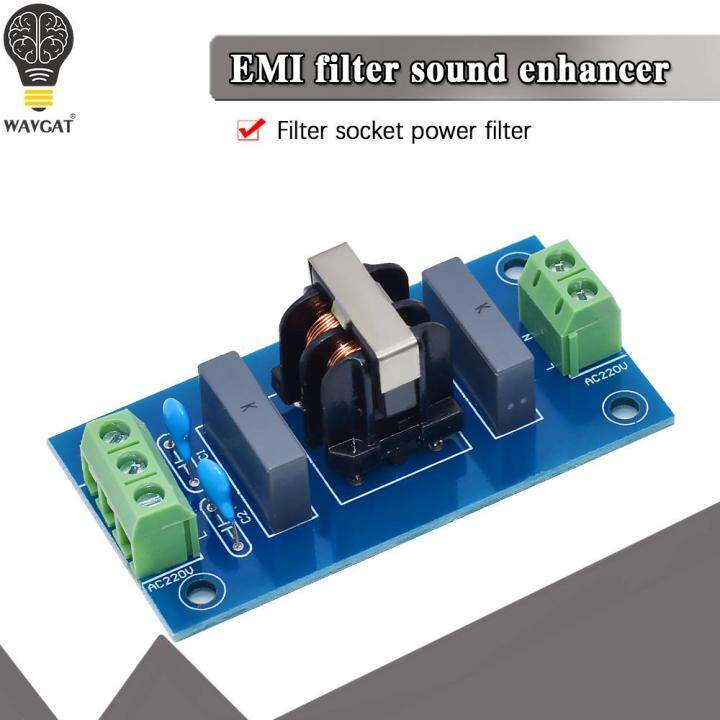 EMI Filter Sound Booster Filter Socket 220V 2A EMI Filter Module Power ...