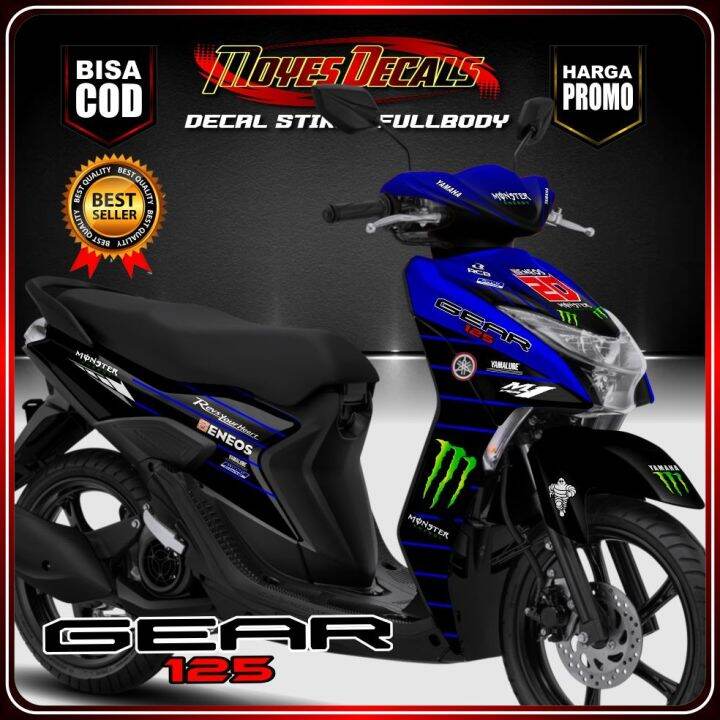 ⭐⭐⭐⭐⭐Decal Sticker Yamaha Mio Gear 125 full body - Decal Stiker Gear ...