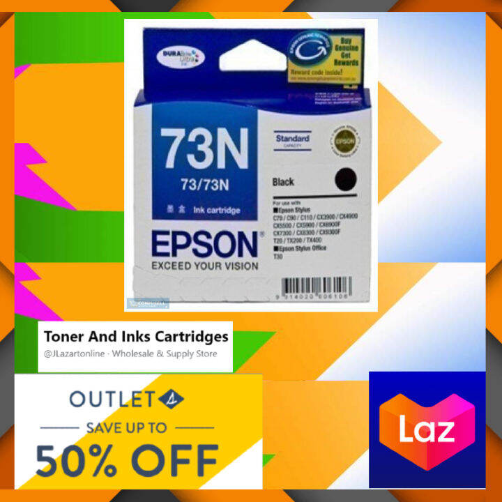 Epson ink 73N Black Original Ink Cartridge Printer inks | Lazada PH