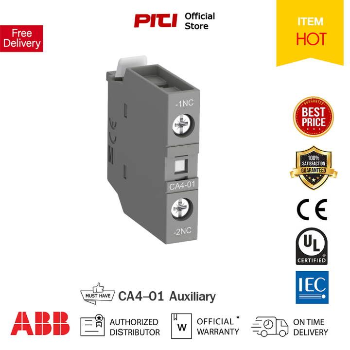ABB CA4-01 Auxiliary Contact Block 1NC คอนแทคช่วย ติดด้านหน้า | Lazada.co.th