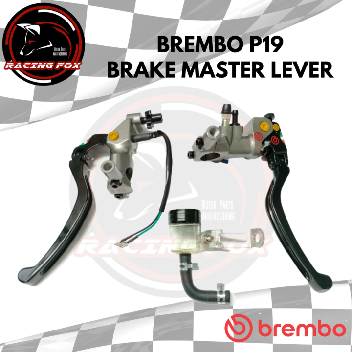 P19 Brake Master Clutch Master Lever Assy Left & right handle (with side mirror holder) | Lazada PH