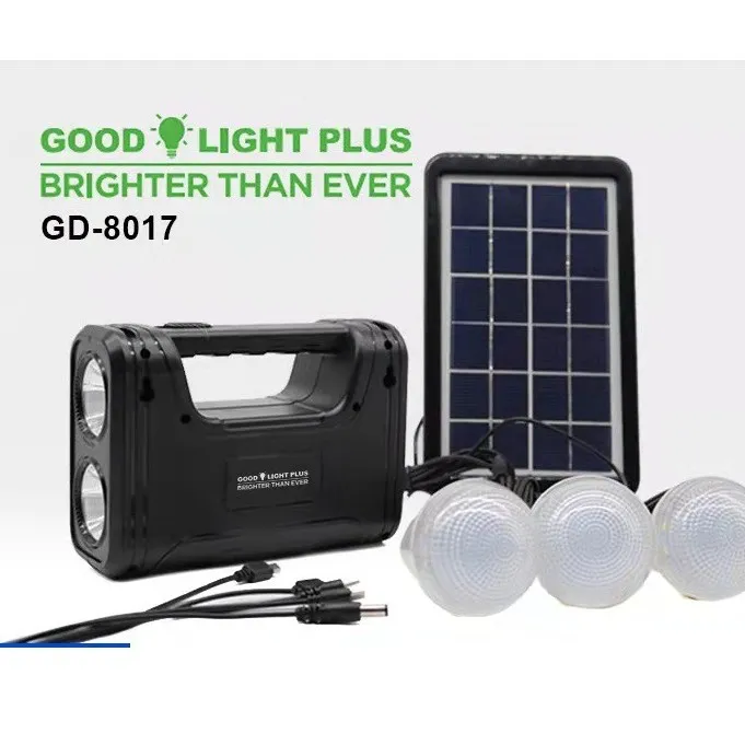 GDPLUS GD-8017 CLASSIC SOLAR LIGHTING SYSTEM SOLAR PANEL | Lazada PH