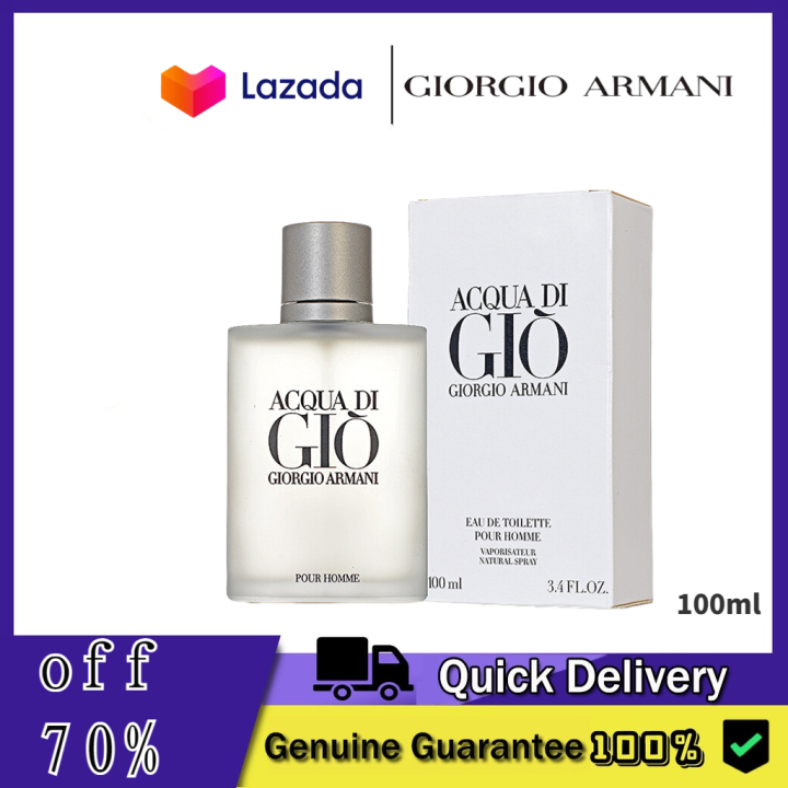 【ของแท้ 100 】giorgio Armani Acqua Di Gio Perfume Edt 100ml น้ำหอม