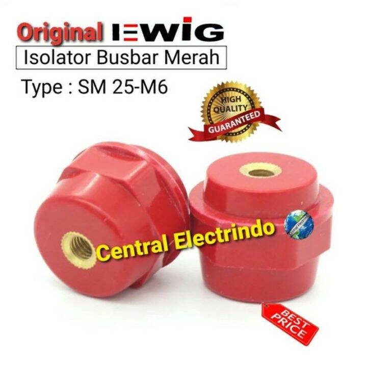 Isolator Busbar EWIG SM 25-6 Merah | Lazada Indonesia