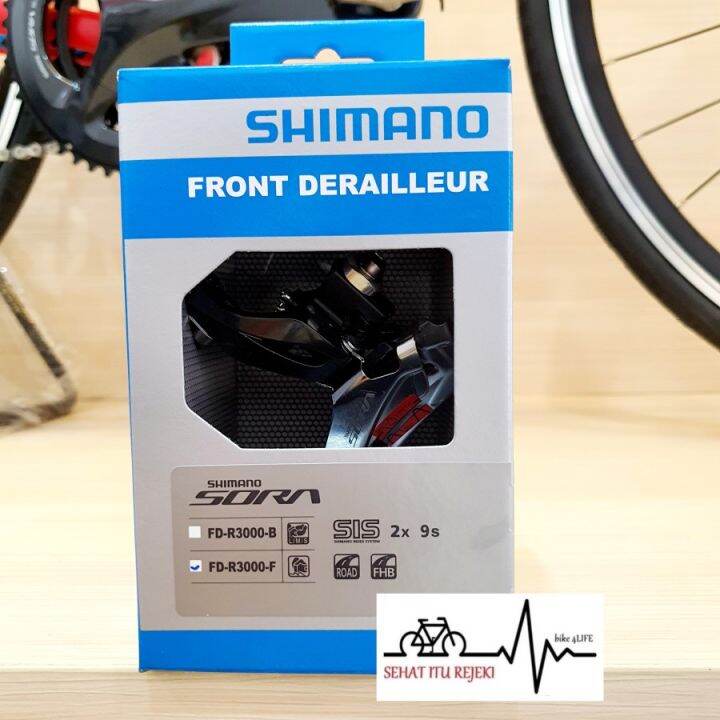 FD SHIMANO SORA R3000 2 SPEED BRAZED ON MOUNT FRONT DERAILLEUR 2x9 SP ...