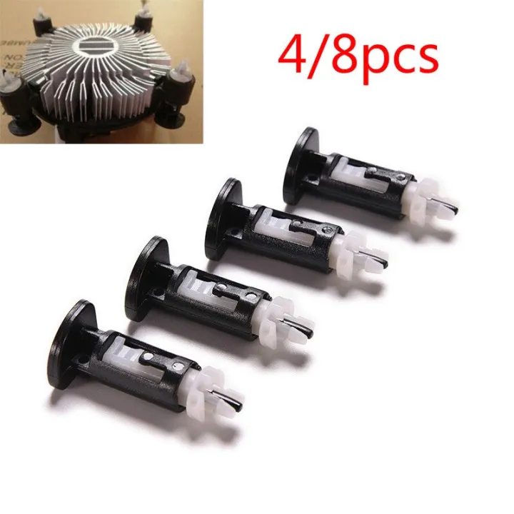 4Pcs/8Pcs คลิปยึดพลาสติกสำหรับ Intel 4 Way CPU Coolers 1155 775 CPU ฮีท ...