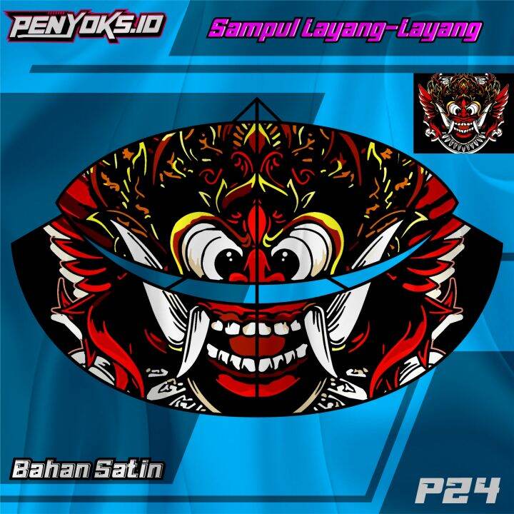 Sampul Kain Layangan-Layang Motif Custom Full Printing Bahan Satin ...