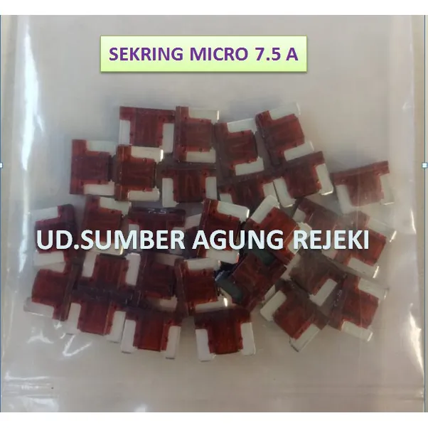 FUSE DX MICRO-SIKRING FUSE MICRO 7.5A SEKRING TANCAP 7.5 A | Lazada ...