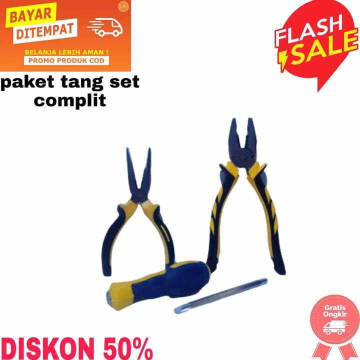 TANG SET COMPLIT-TANG POTONG KABEL-TANG KOMBINASI-TANG POTONG-PROMO COD ...