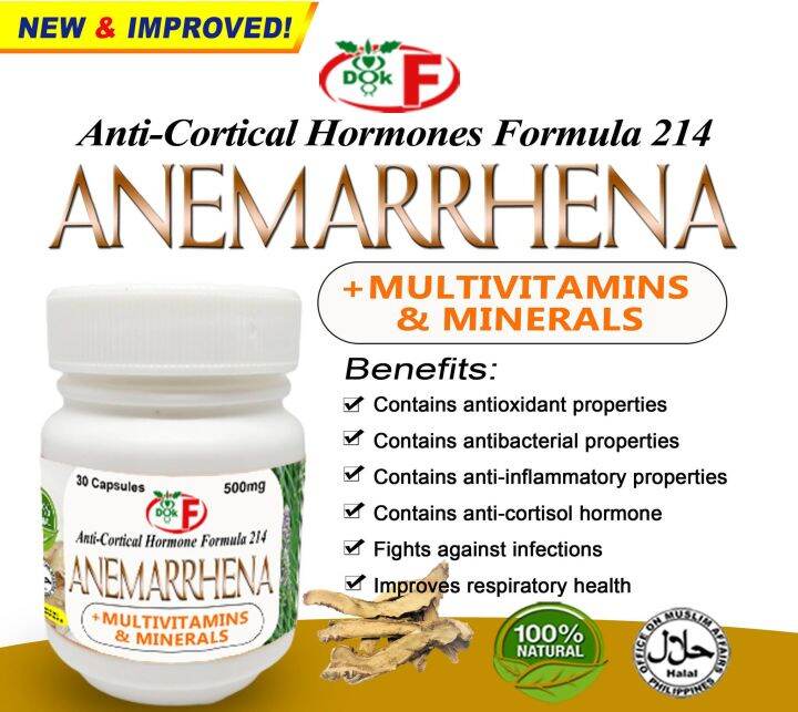 ANTI-CORTICAL HORMONE FORMULA 214 ANEMARRHENA CAPSULES | Lazada PH
