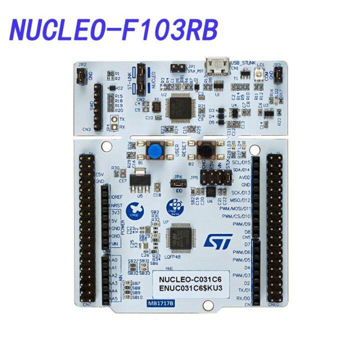 Avada Tech NUCLEO-F103RB Development Board, STM32F103RBT6 MCU, on-board debugger, Arduino Uno ...