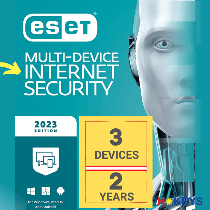 Eset Internet Security 2023 3 Devices 2 Years (Genuine License Code ...