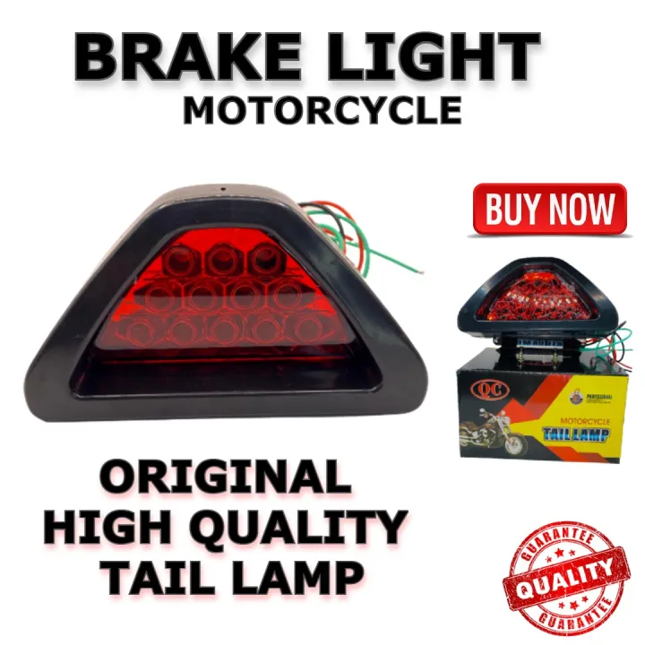 Honda Adv 150 Motorcycle Brake Light Triangle Tail Light Lamp Universal High Quality Cod