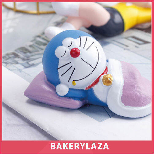 Sleeping Doraemon Cake Decoration Topper Celebration Action Figure ...