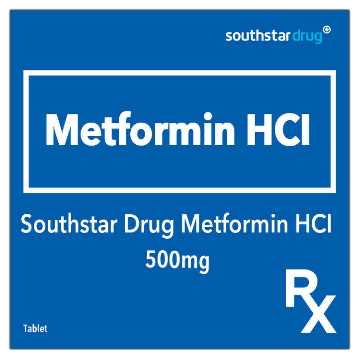 Rx: Southstar Drug Metformin HCI 500mg Tablet | Lazada PH