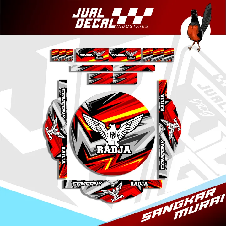 Stiker Tebok Murai Decal Sangkar RADJA Kandang Burung Bulat Bisa Custom ...