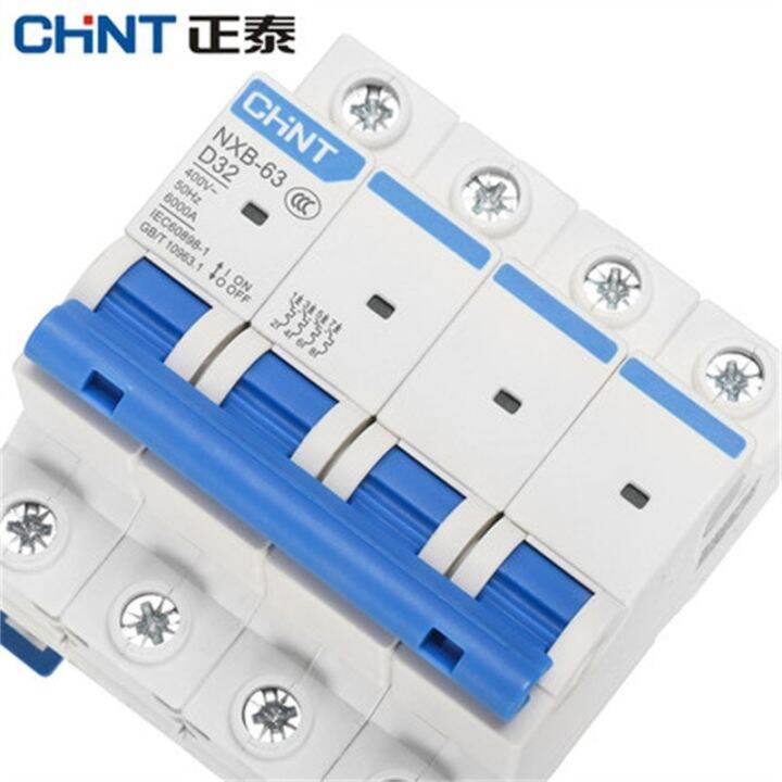 Original Chint NXB-63 Small Circuit Breaker D Type Distribution Control Lighting Protection 1P ...