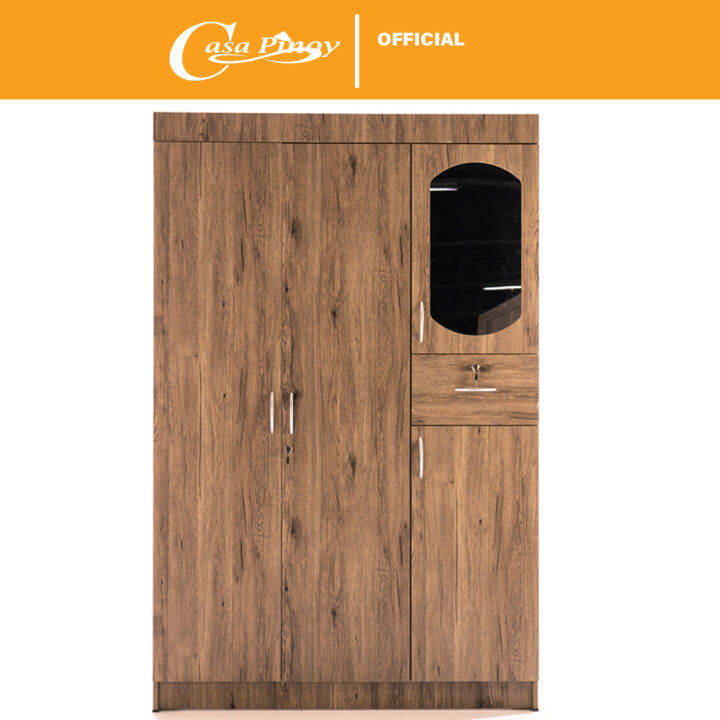 Casa Pinoy 4 Door 1 Drawer Closet Organizer Wardrobe Cabinet | Lazada PH