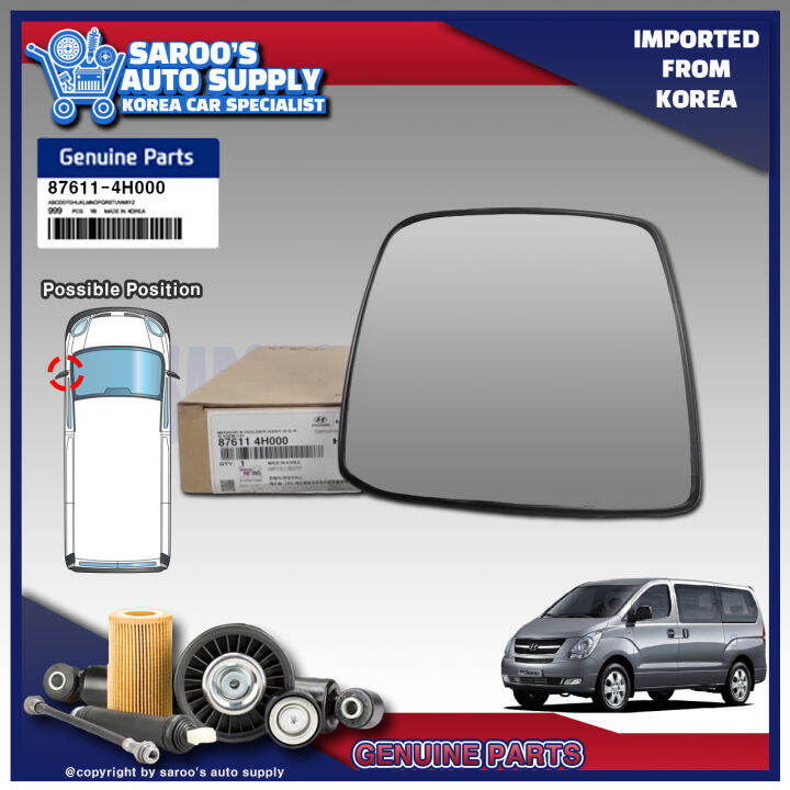 [Genuine] Side Mirror Glass For Hyundai Grand Starex (11-18) , Original ...