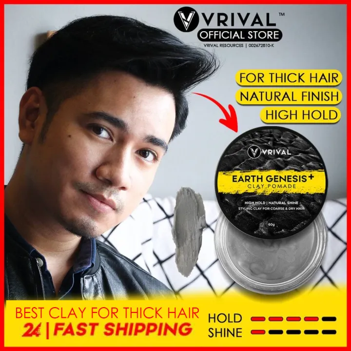 VRIVAL Clay Pomade 60g | Minyak Rambut Lelaki Terbaik | Original Hair ...