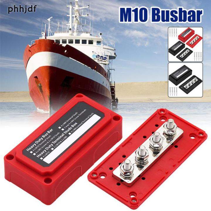 phhjdf 9/18Pcs Bus Bar Terminal Block DC 12V-48V 300A Waterproof Power ...