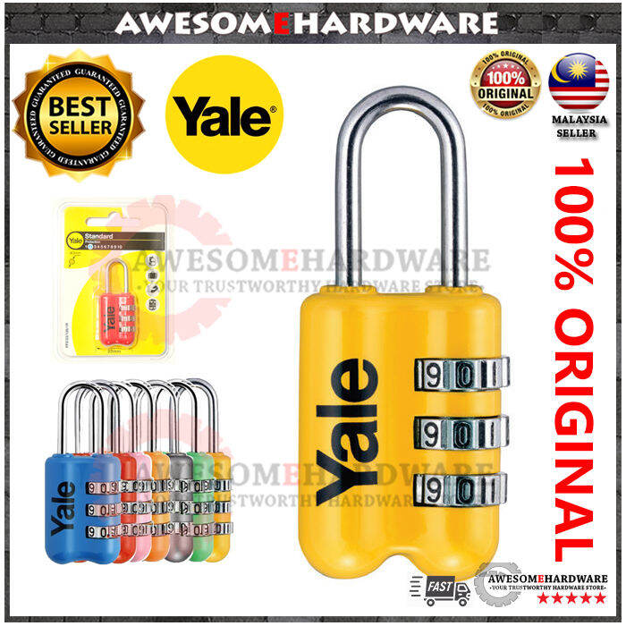 (ORIGINAL) YALE YP2/23/128/1 3 DIAL COMBINATION LOCK NUMBER LUGGAGE ...