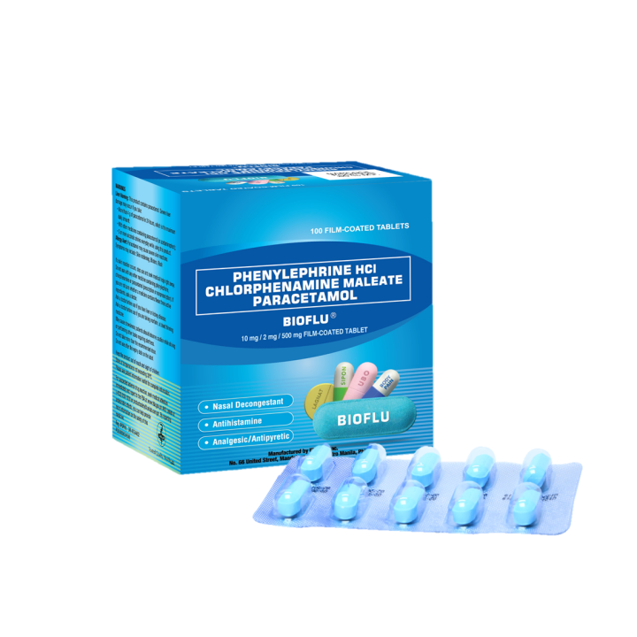 Bioflu tablet 10mg/2mg/500mg | Lazada PH